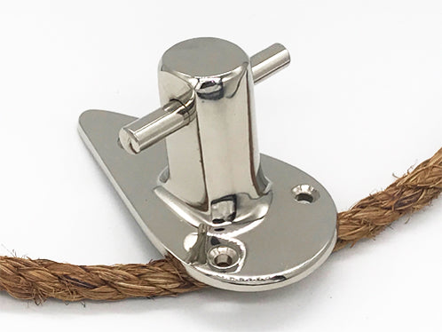 4 Inch Tear Drop Nickel Plated Brass Bollard Cleat – Yacht Cleats